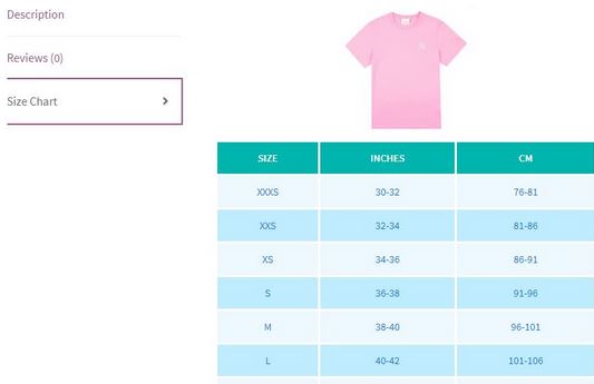 4 Product Size Chart WooCommerce Plugins 4 Product Size Chart WooCommerce Plugins